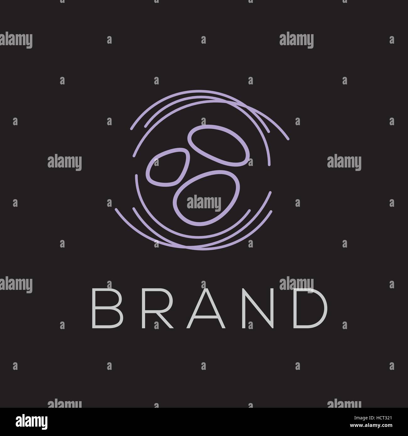 Nest vector logo design Stock Vector Image & Art - Alamy