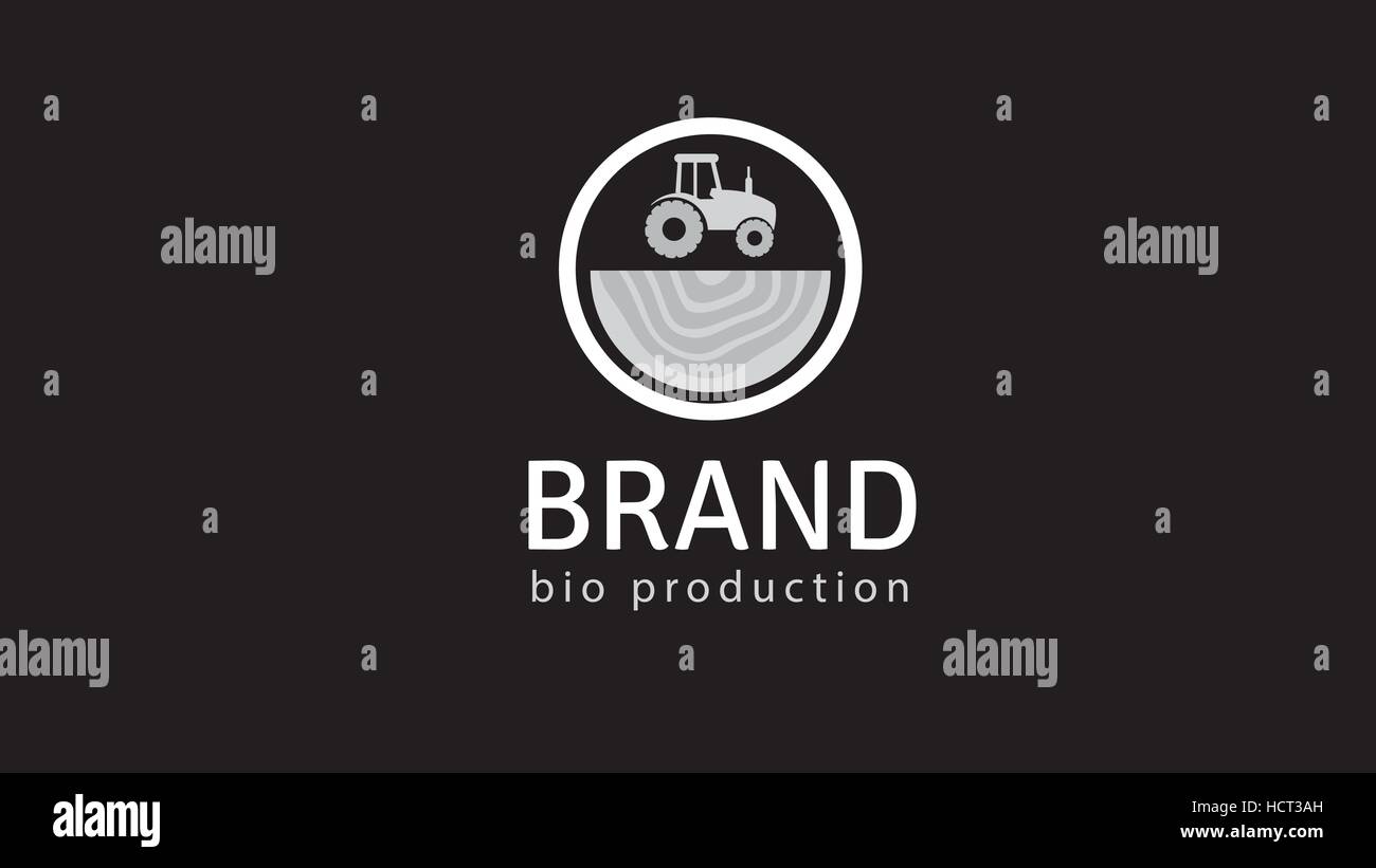 Farm fresh vector logo. Bio production emblem. Organic agriculture ...