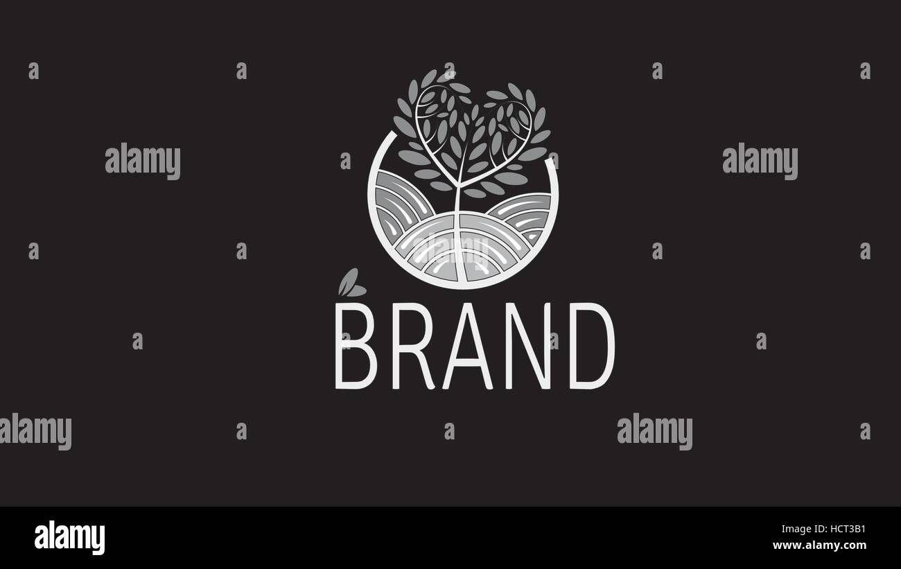 Farm fresh vector logo. Bio production emblem. Organic agriculture ...