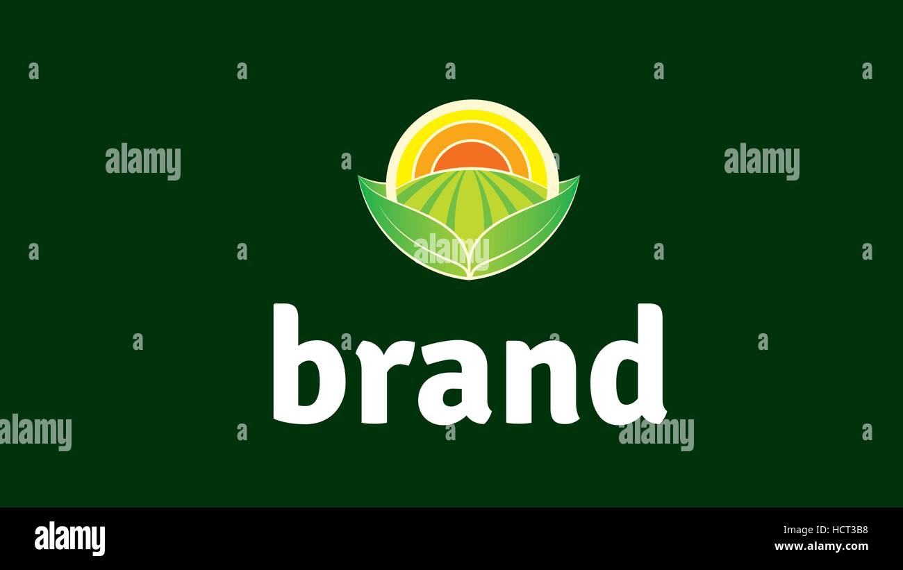 Farm fresh vector logo. Bio production emblem. Organic agriculture ...