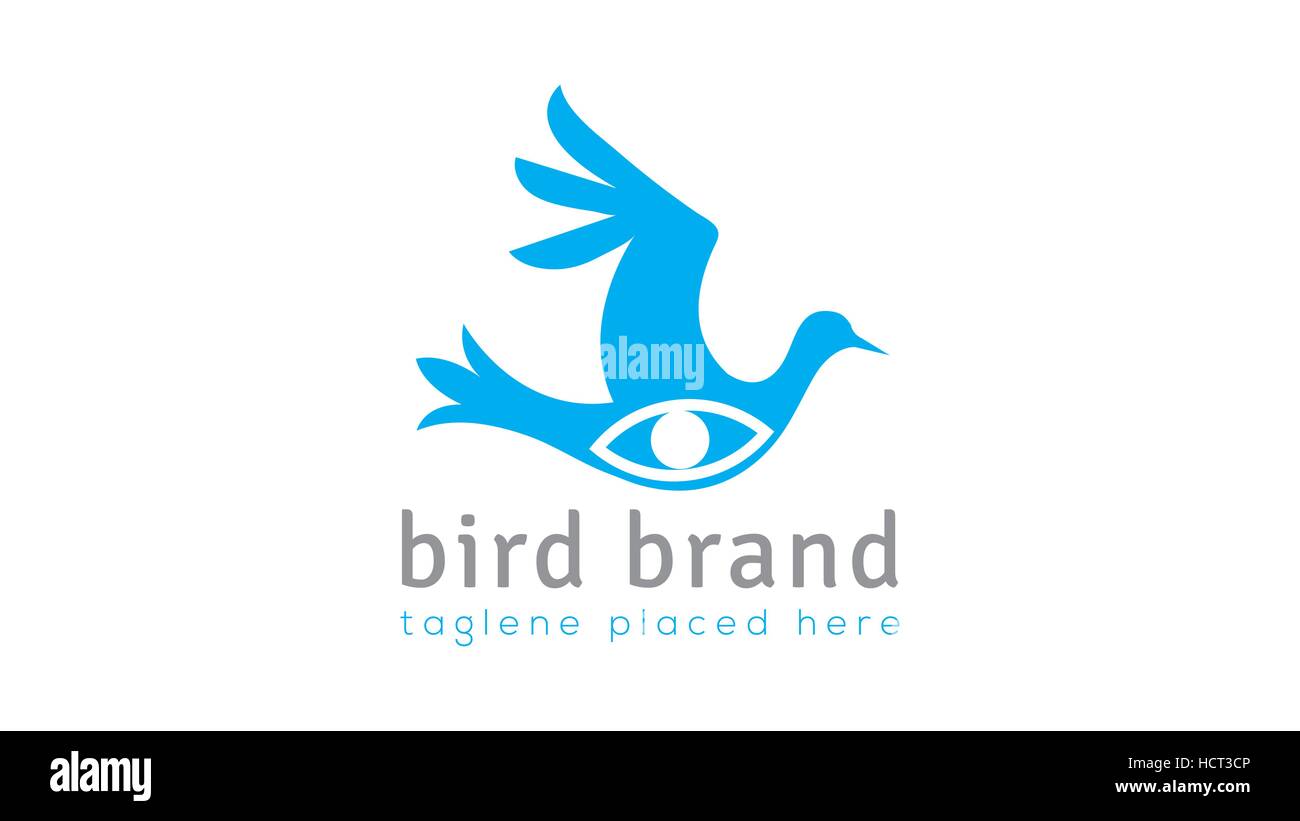 Bird vector logo. Bird illustration. Bird emblem Stock Vector Image ...