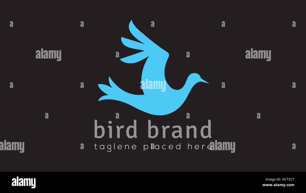 Bird vector logo. Bird illustration. Bird emblem Stock Vector Image ...