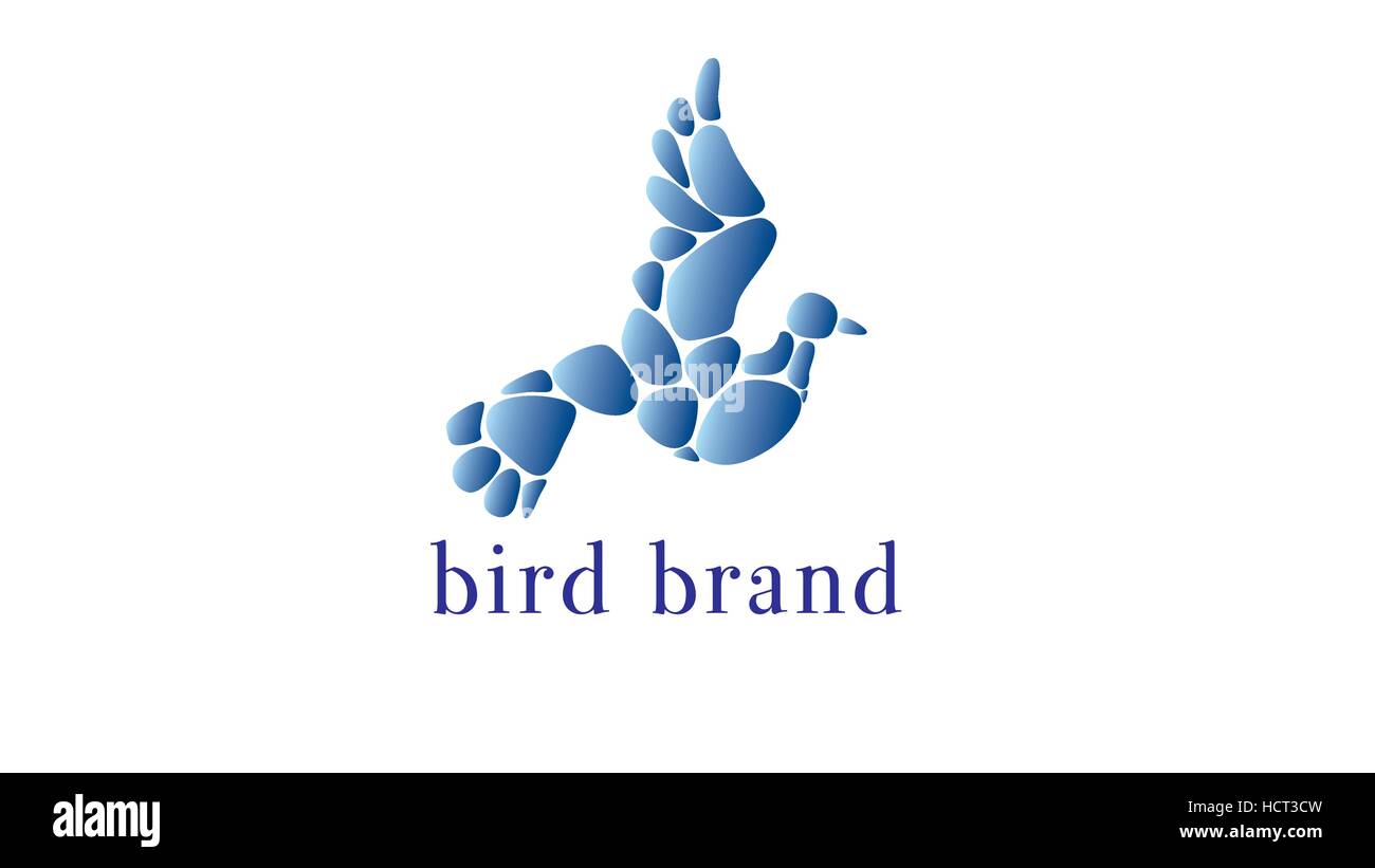 Bird vector logo. Bird illustration. Bird emblem Stock Vector Image ...