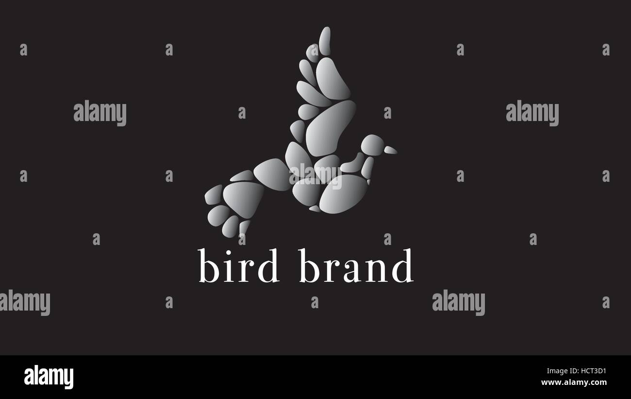 Bird vector logo. Bird illustration. Bird emblem Stock Vector Image ...