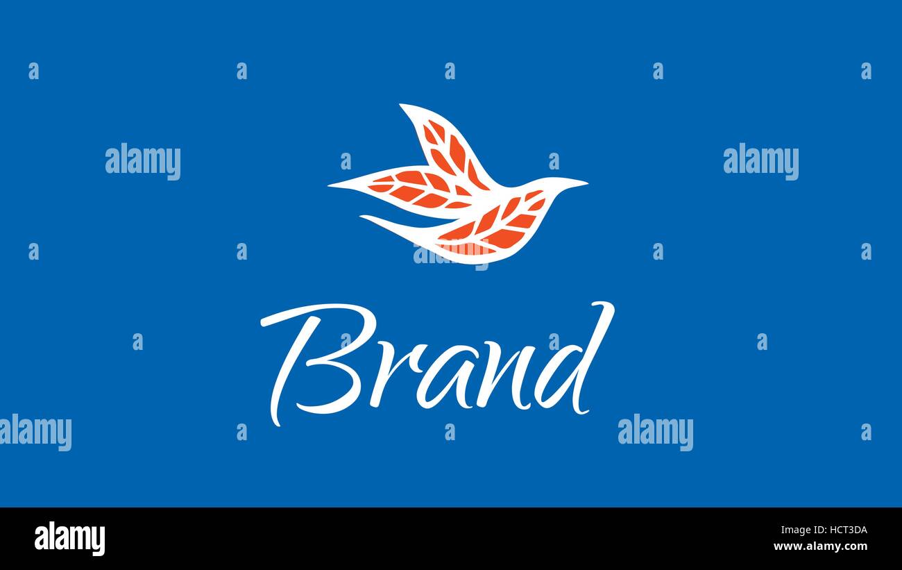 Bird vector logo. Bird illustration. Bird emblem Stock Vector Image ...