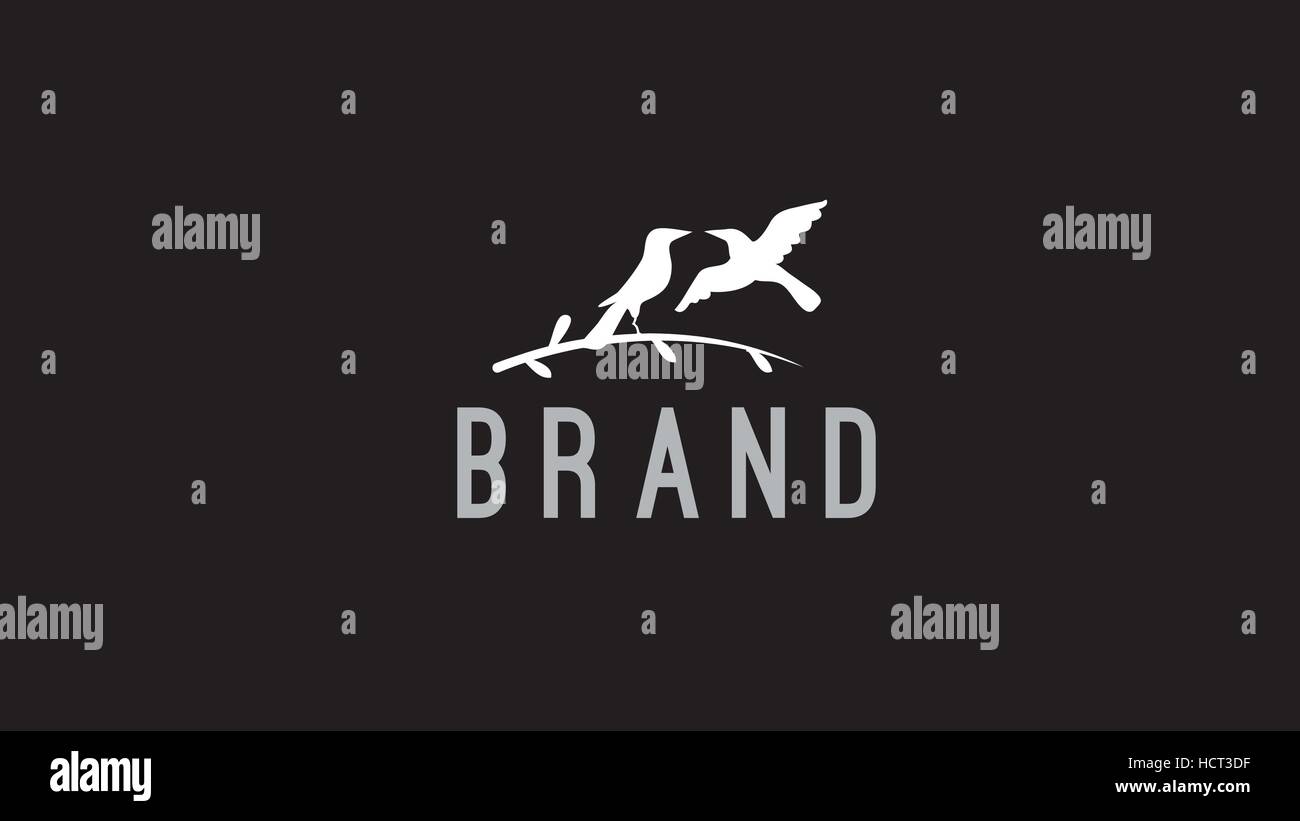 Bird vector logo. Bird illustration. Bird emblem Stock Vector Image ...