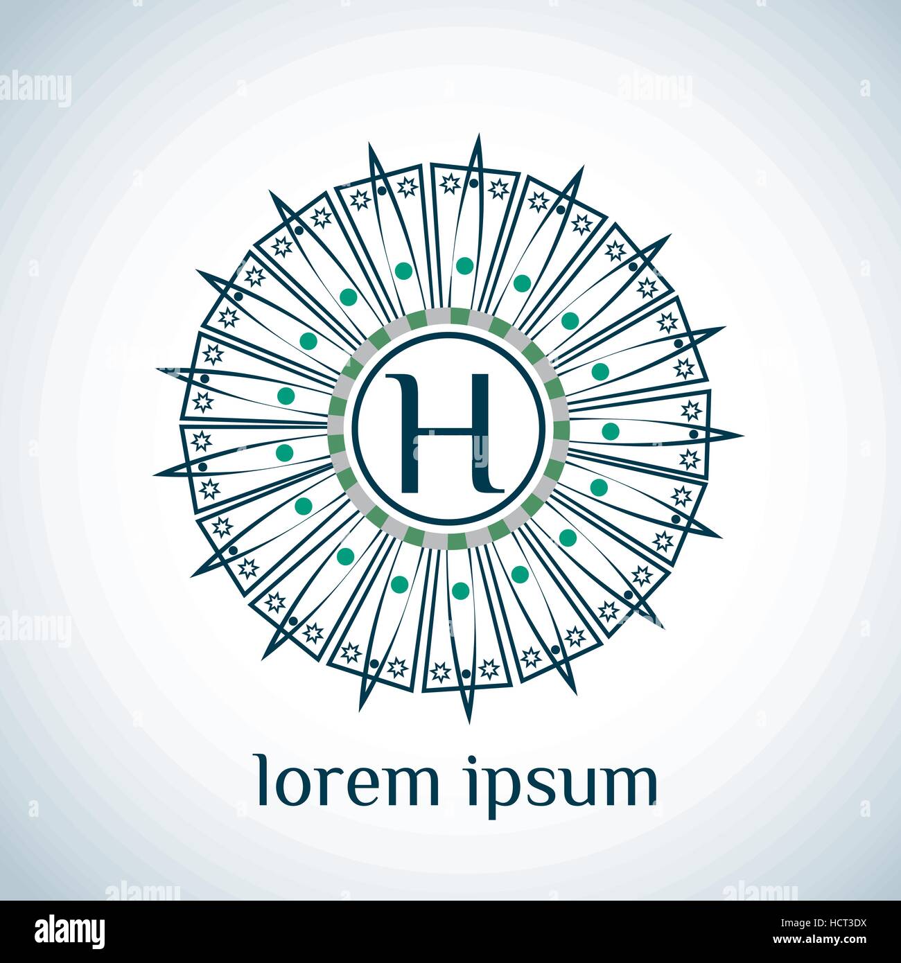 H letter vector logo design template. Luxury monogram for hotel ...