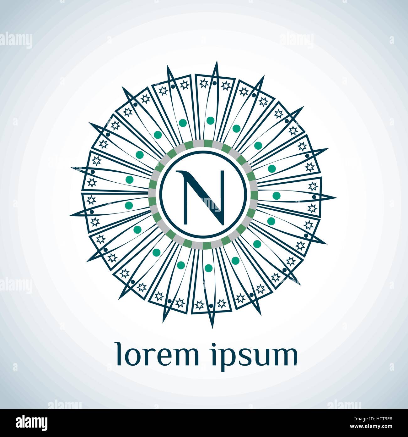 Letter n flower logo Stock Vector Images - Alamy