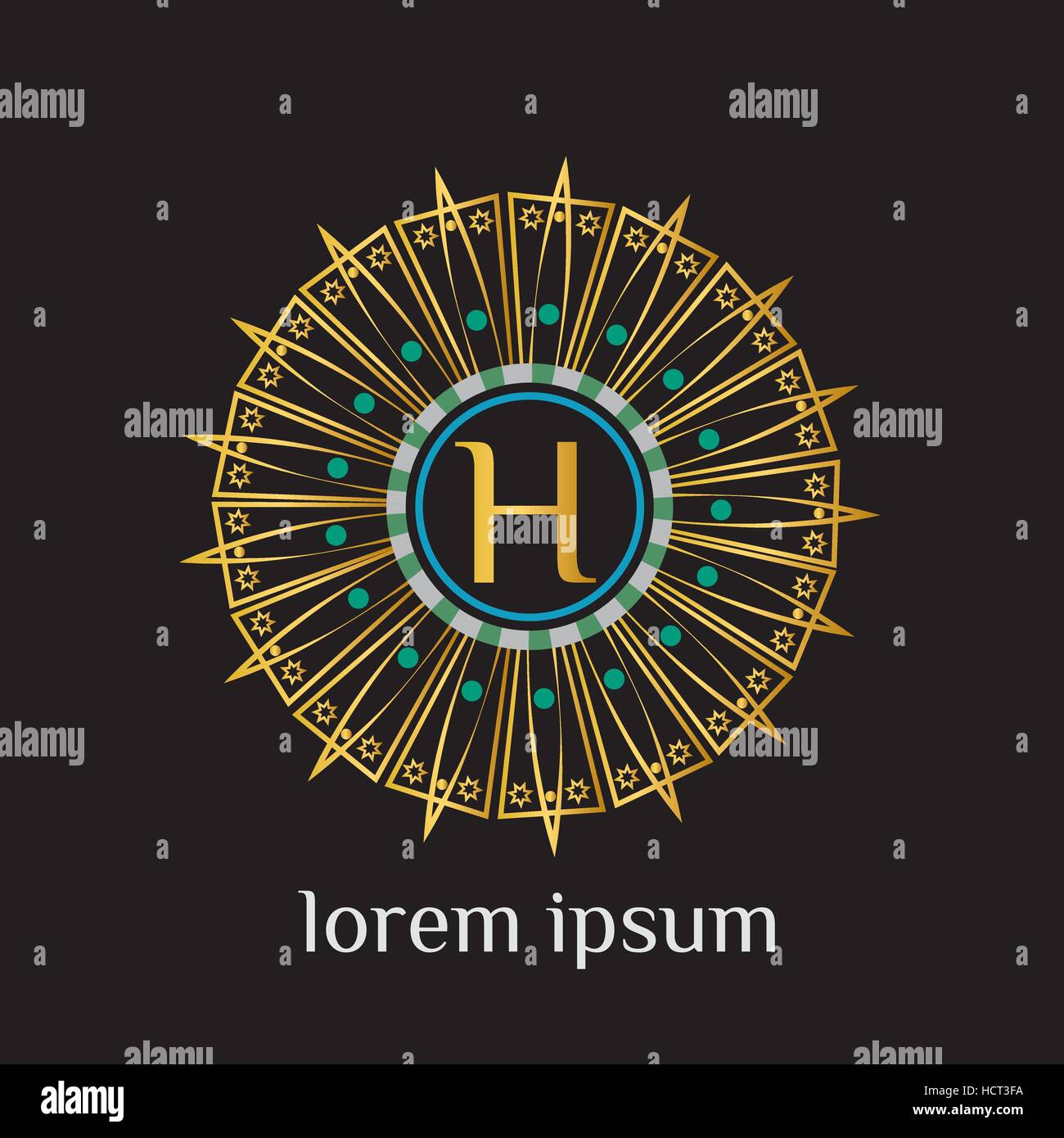 H letter vector logo design template. Luxury monogram for hotel ...