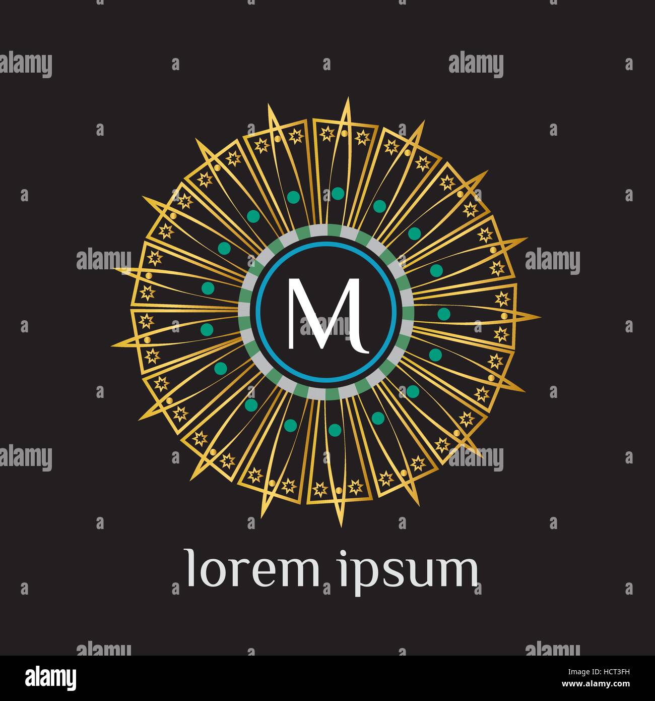 M letter vector logo design template. Luxury monogram for hotel ...