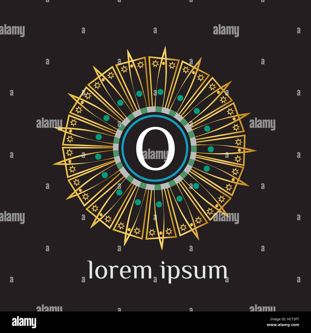 O letter vector logo design template. Luxury monogram for hotel ...