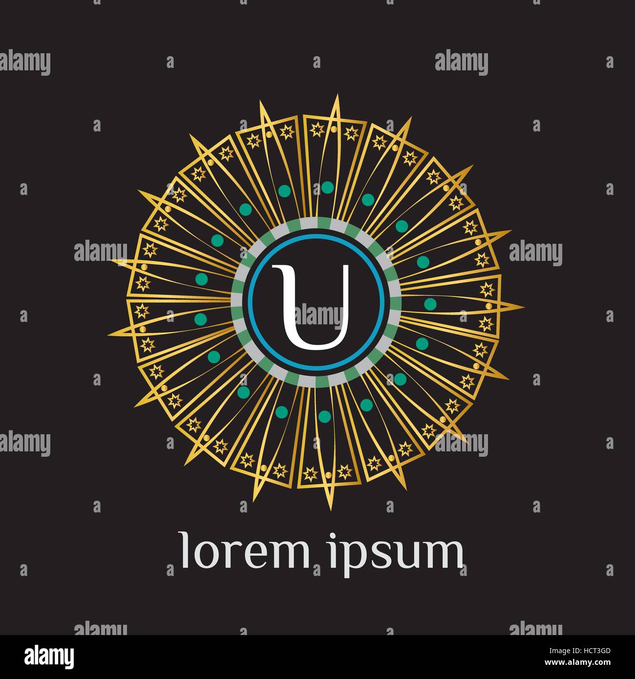 A letter vector logo design template. Luxury monogram for hotel ...