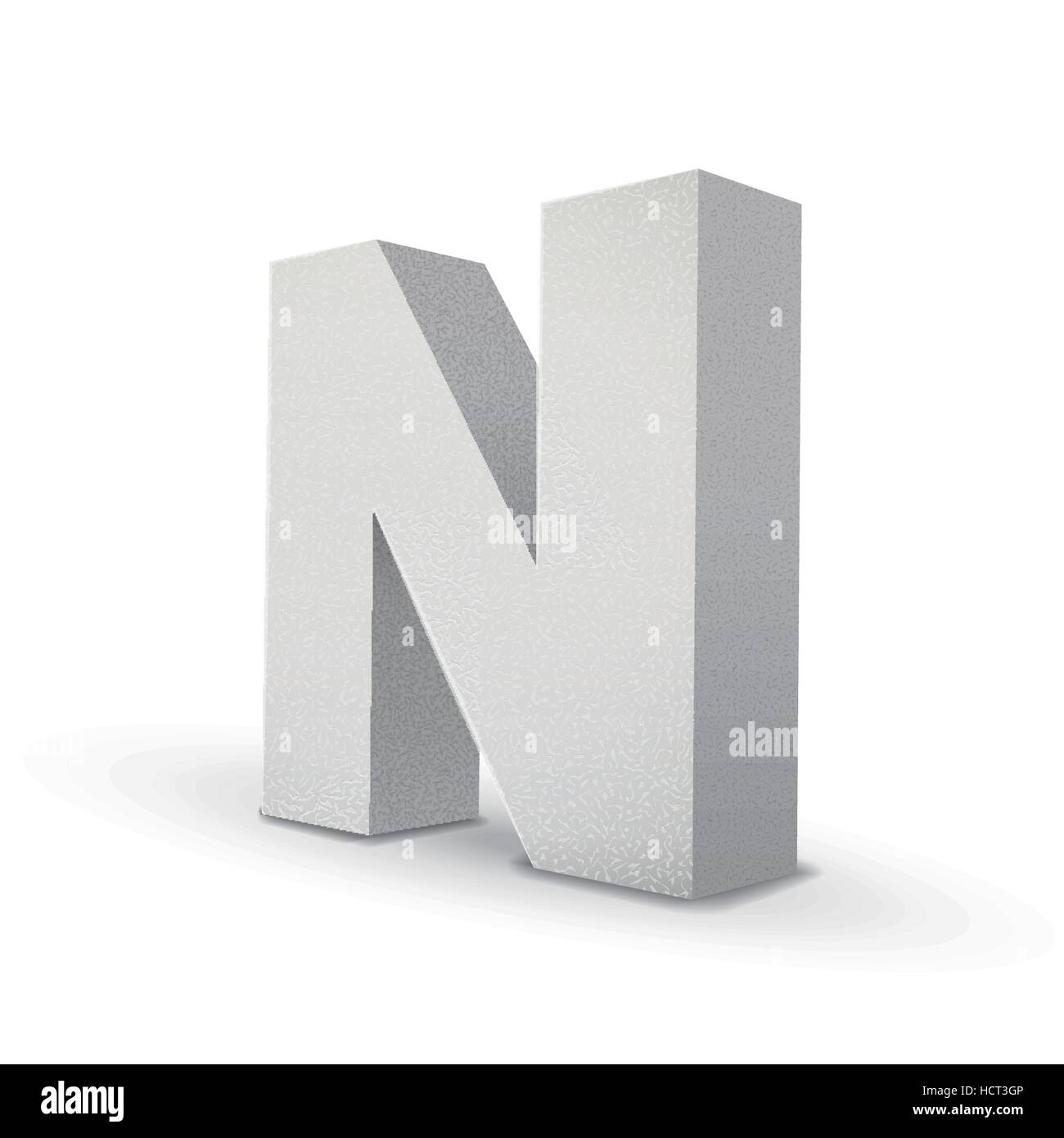 white letter N isolated on white background Stock Vector Image & Art ...