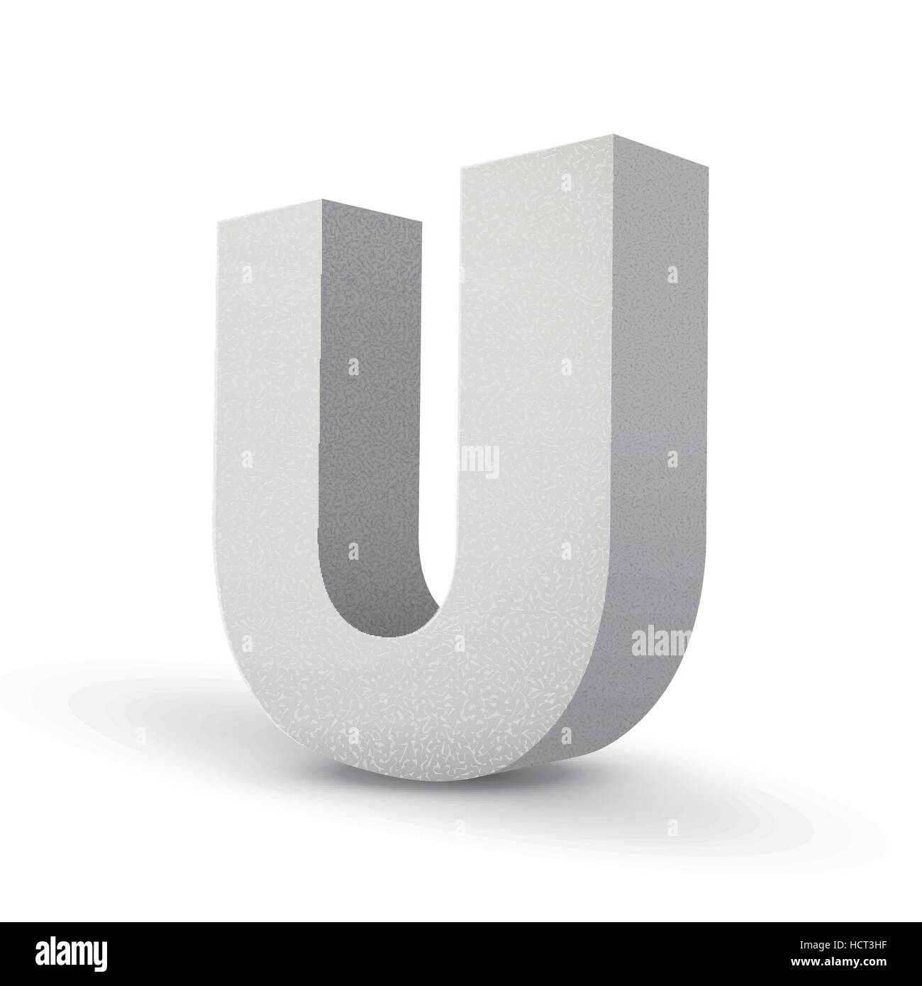 white letter U isolated on white background Stock Vector Image & Art ...