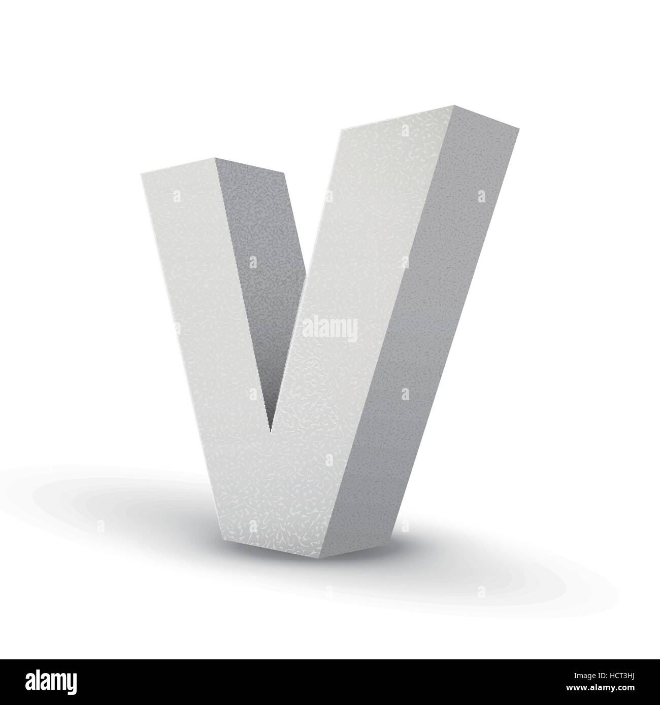 white letter V isolated on white background Stock Vector Image & Art ...