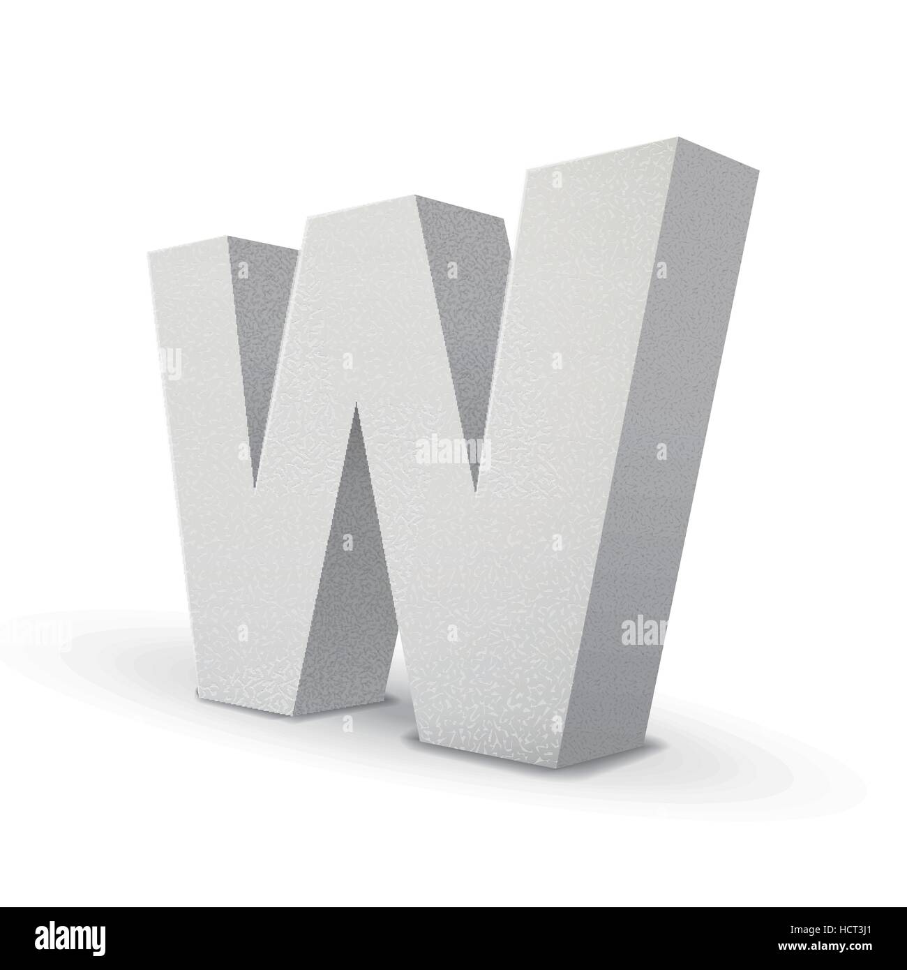 white letter W isolated on white background Stock Vector Image & Art ...