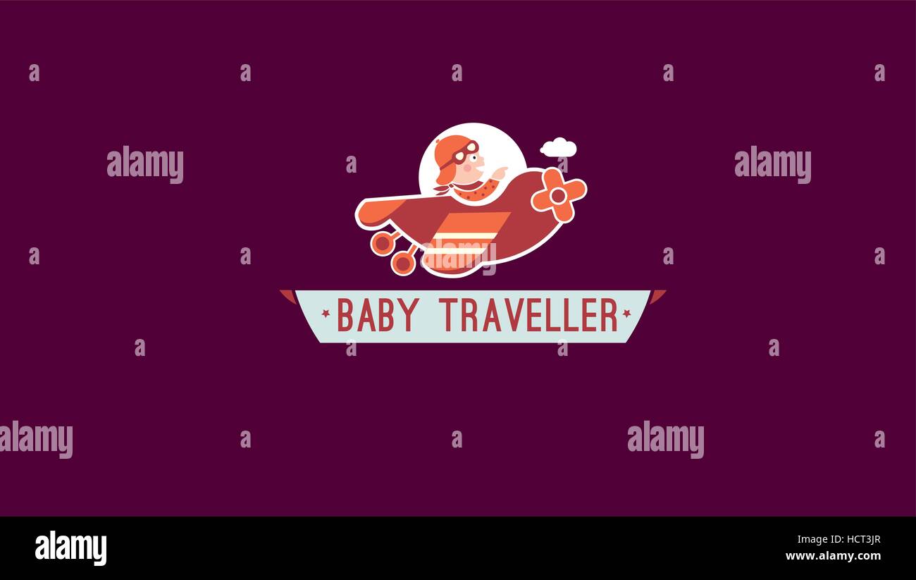 Baby plane vector Stock Vector Images - Alamy