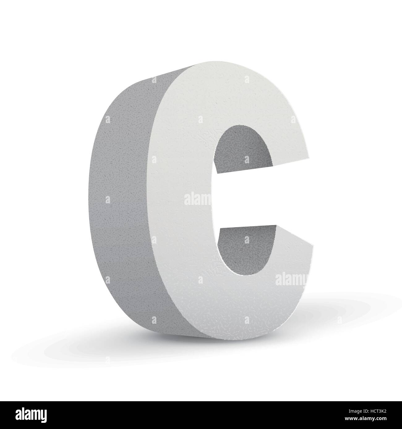 white letter C isolated on white background Stock Vector Image & Art ...