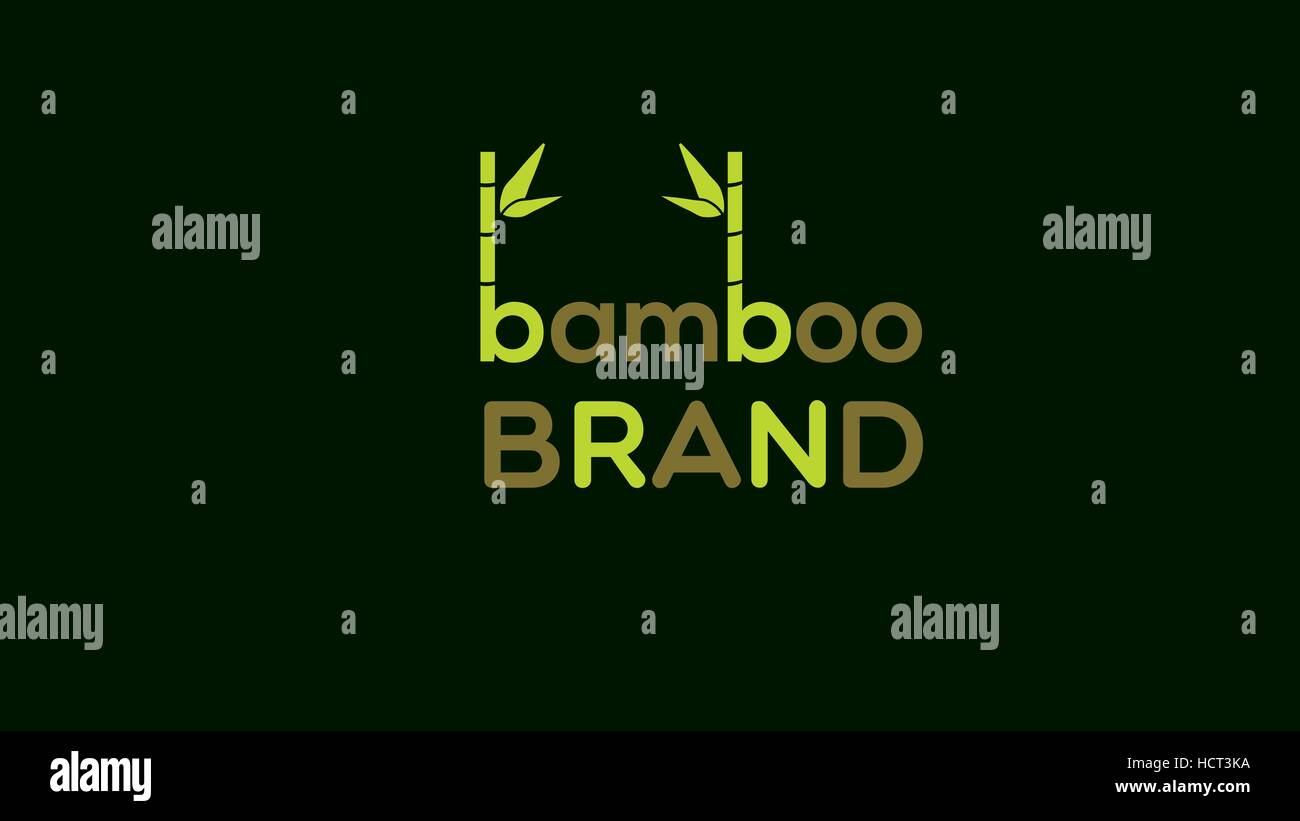 Bamboo logo vector vectors hi-res stock photography and images - Alamy