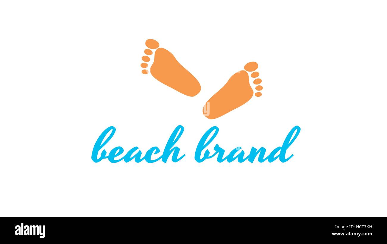 Beach vector logo design Stock Vector Image & Art - Alamy