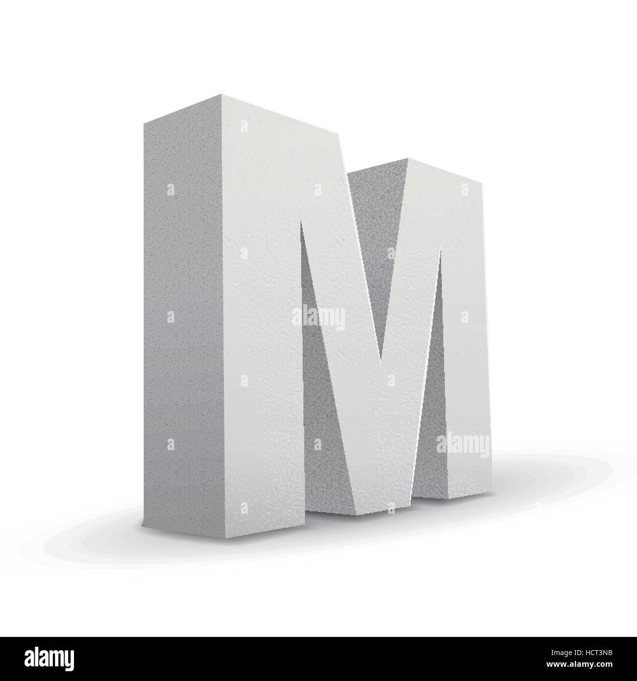 white letter M isolated on white background Stock Vector Image & Art ...