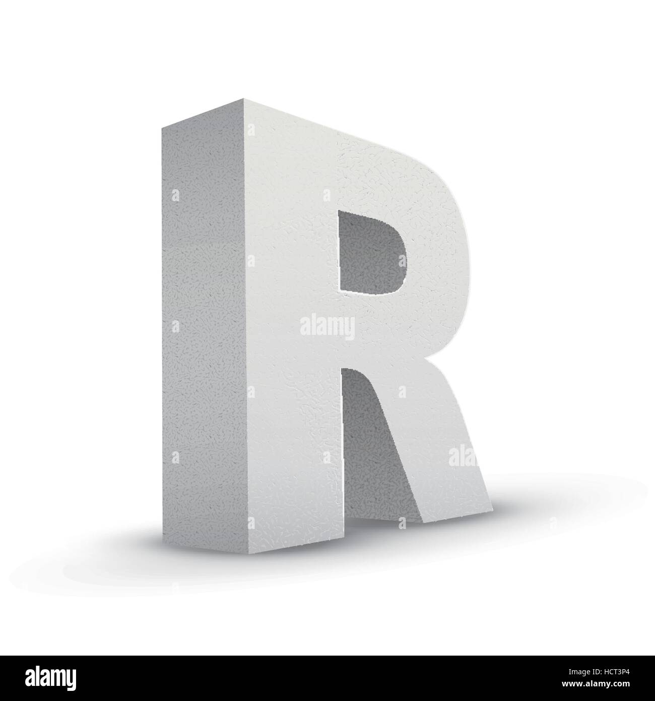 white letter R isolated on white background Stock Vector Image & Art ...