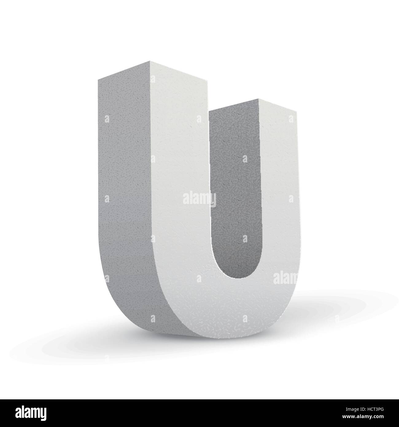 white letter U isolated on white background Stock Vector Image & Art ...