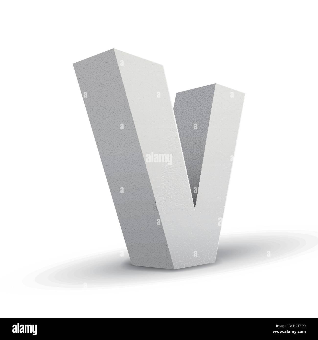 white letter V isolated on white background Stock Vector Image & Art ...