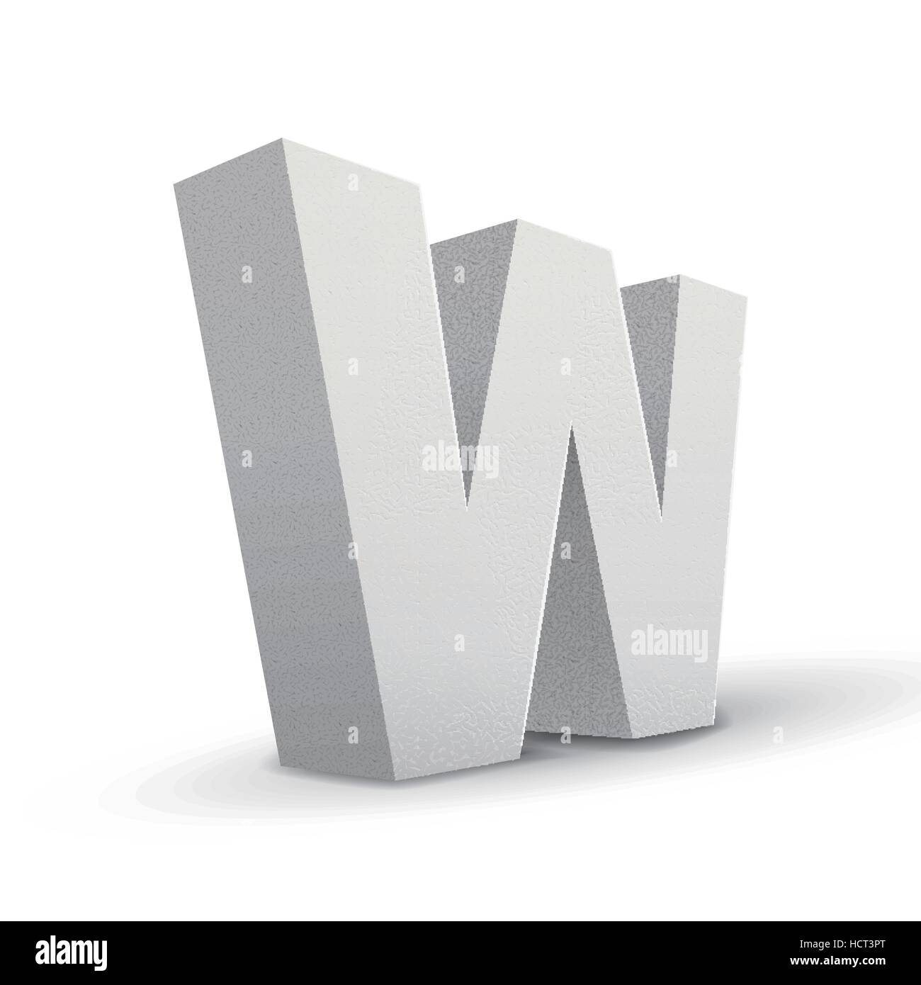 white letter W isolated on white background Stock Vector Image & Art ...