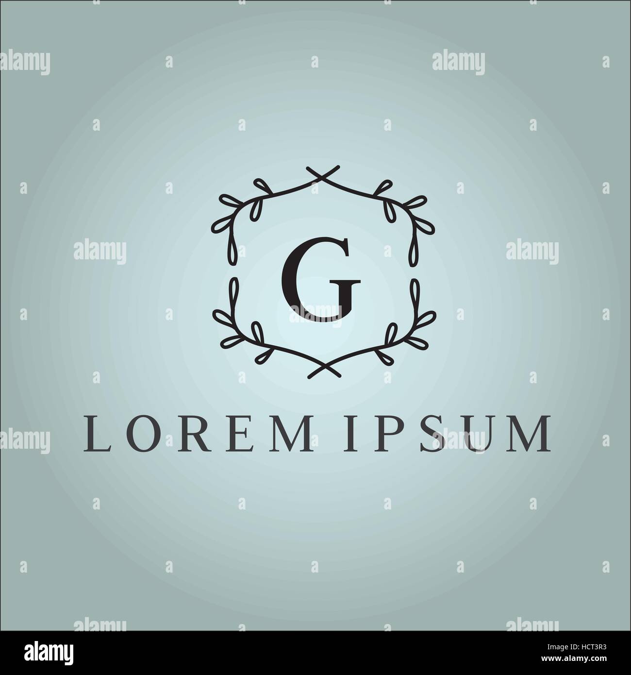 G letter vector logo design template. Luxury monogram for hotel ...