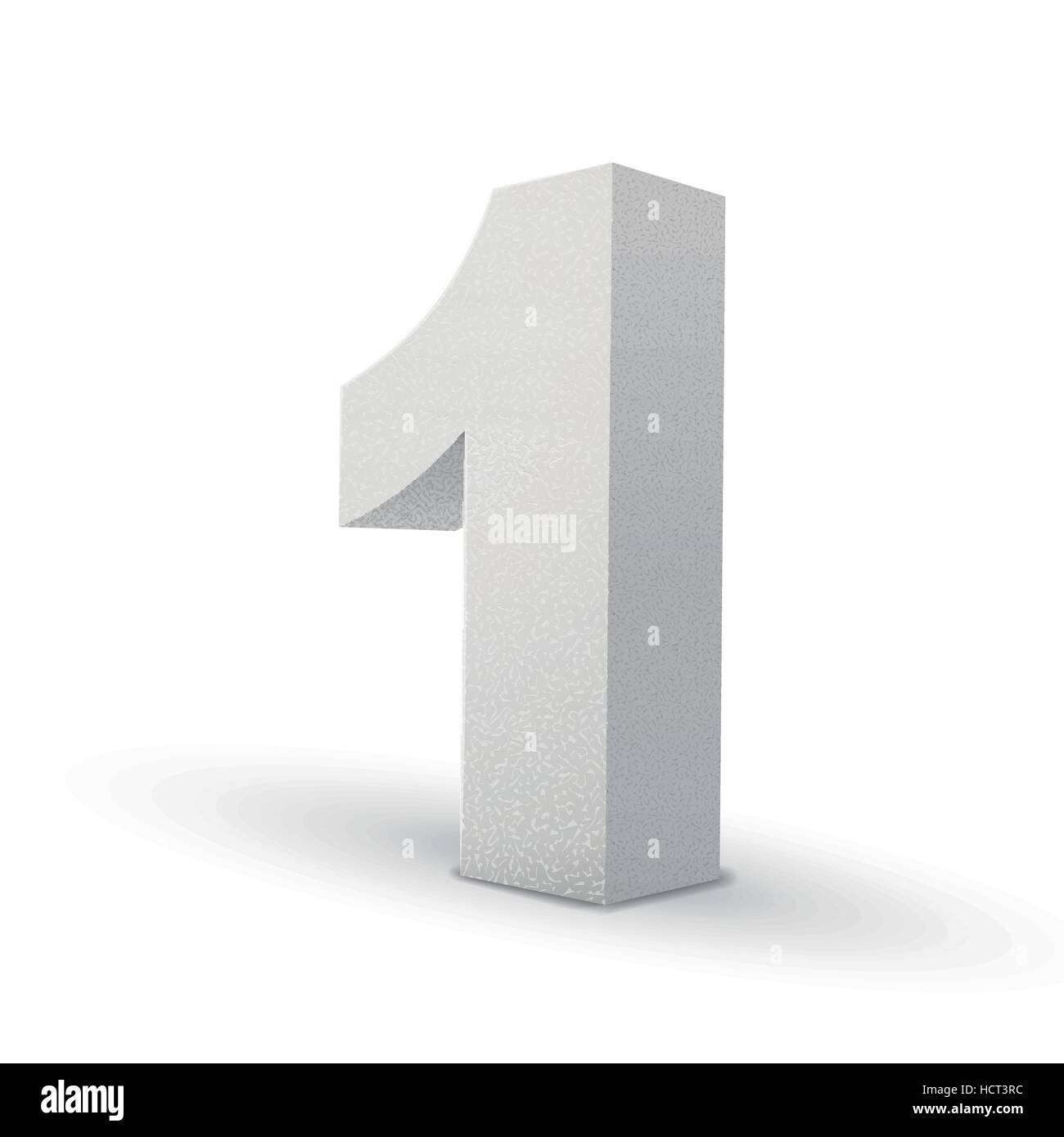white texture number one isolated over white background Stock Vector ...