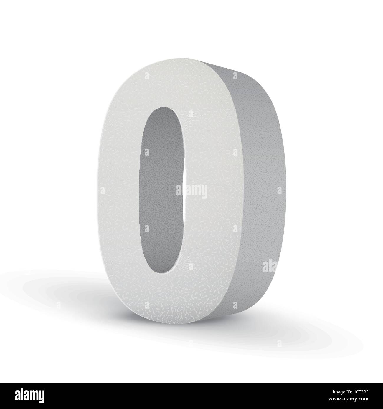 white texture number zero isolated over white background Stock Vector ...