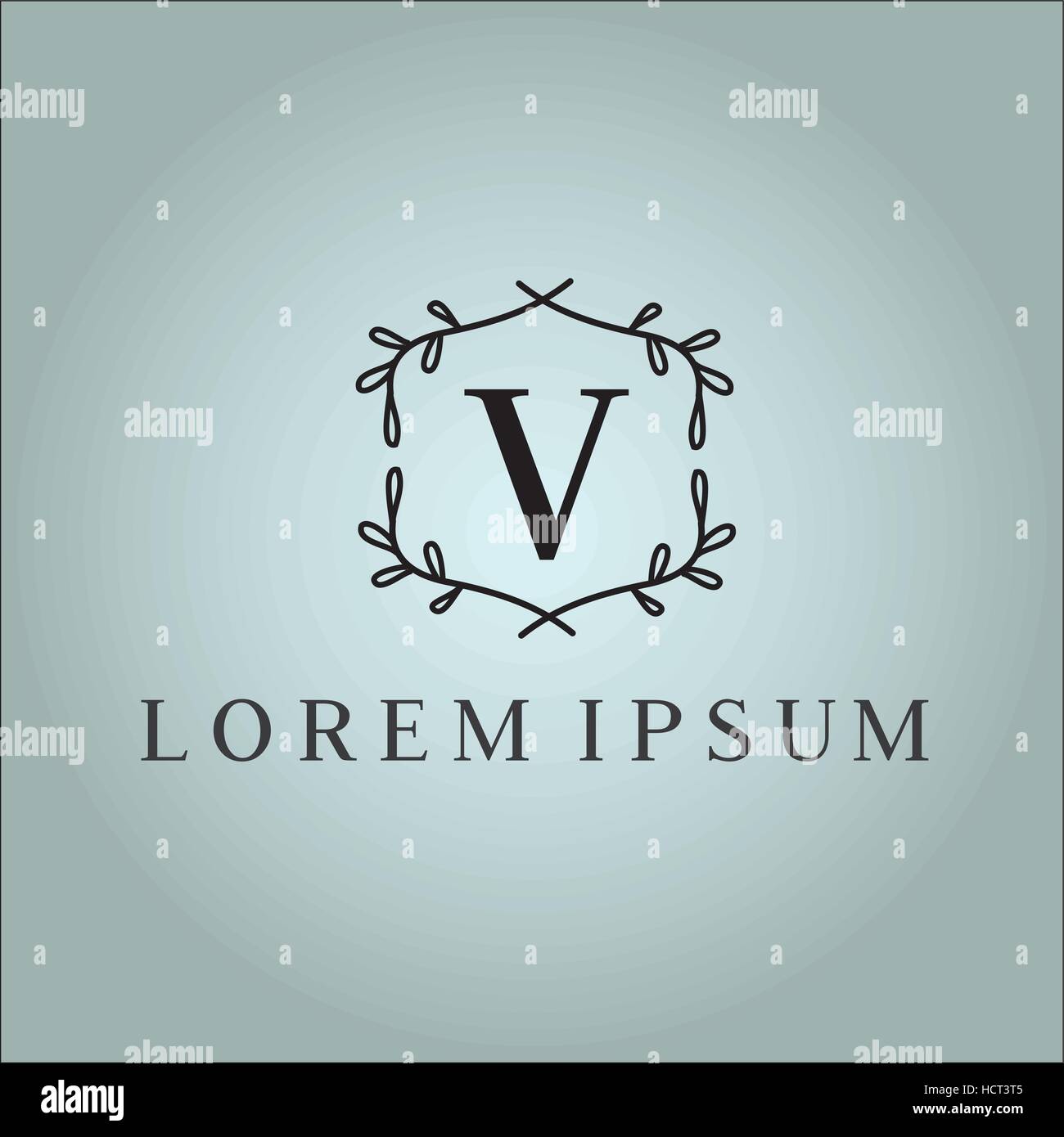 V letter vector logo design template. Luxury monogram for hotel ...