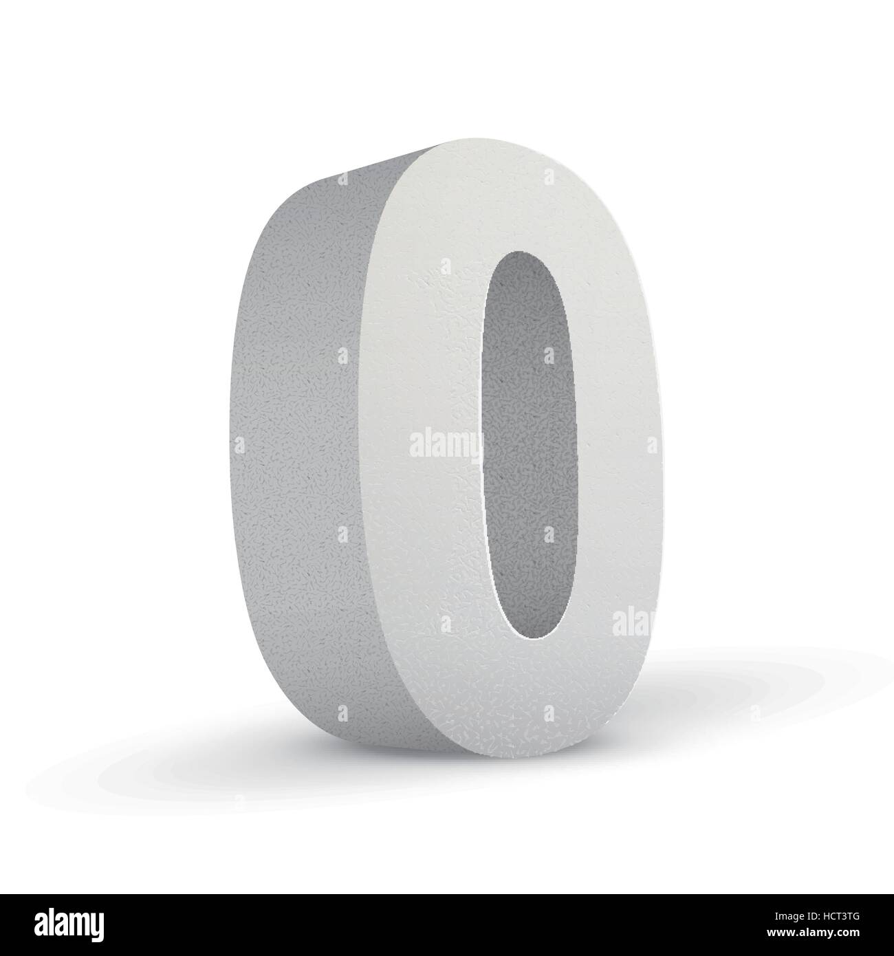 white texture number zero isolated over white background Stock Vector ...