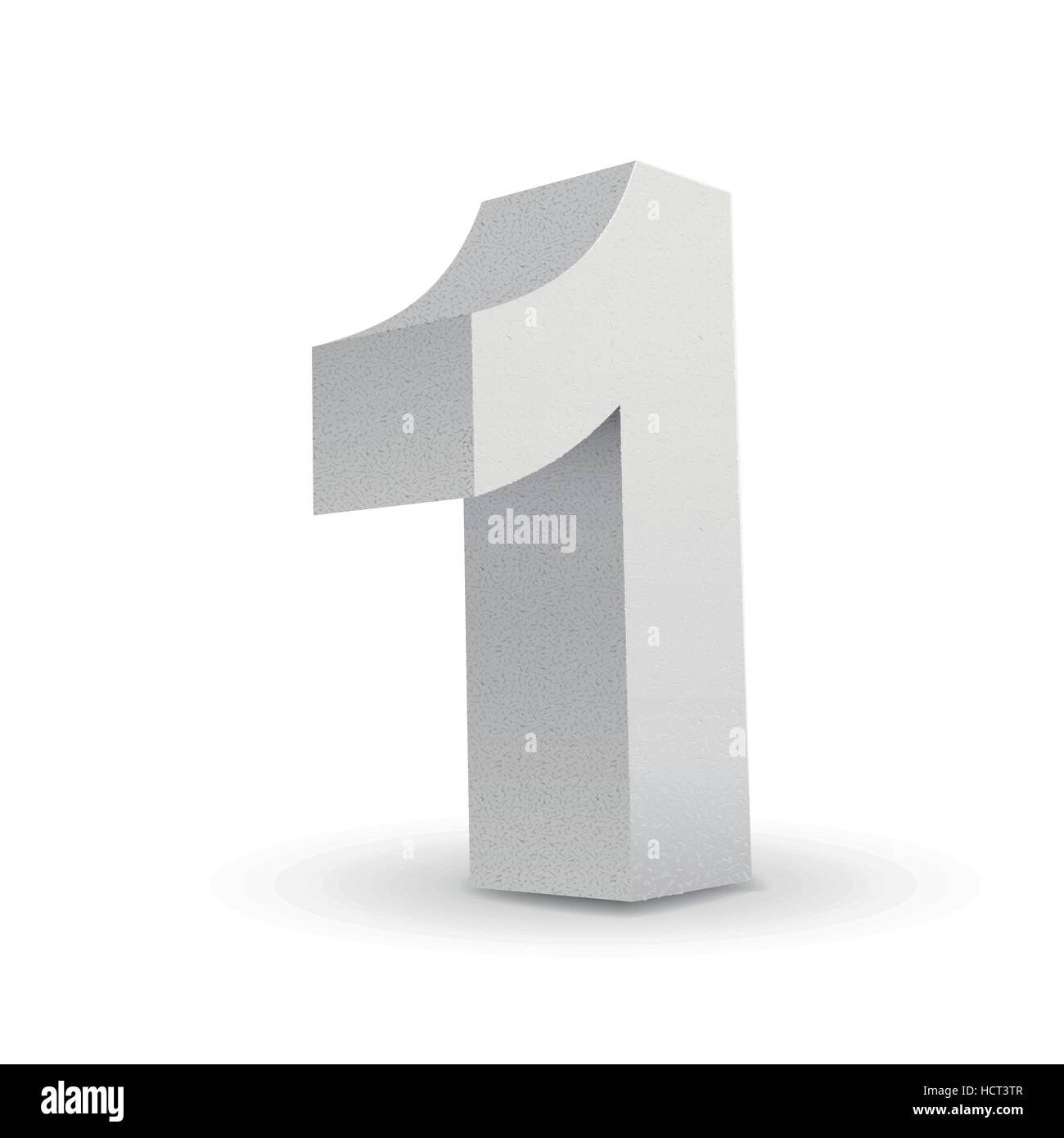 white texture number one isolated over white background Stock Vector ...