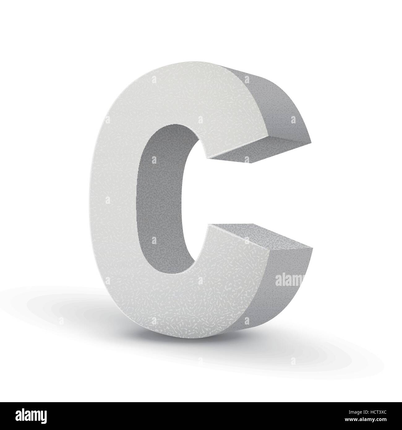 white letter C isolated on white background Stock Vector Image & Art ...