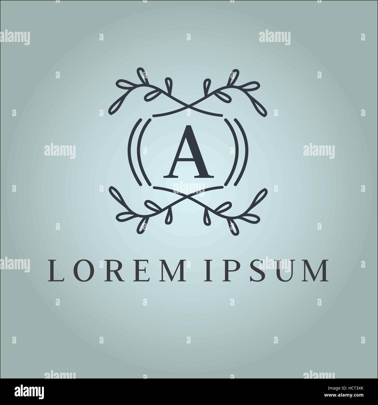 A letter vector logo design template. Luxury monogram for hotel ...