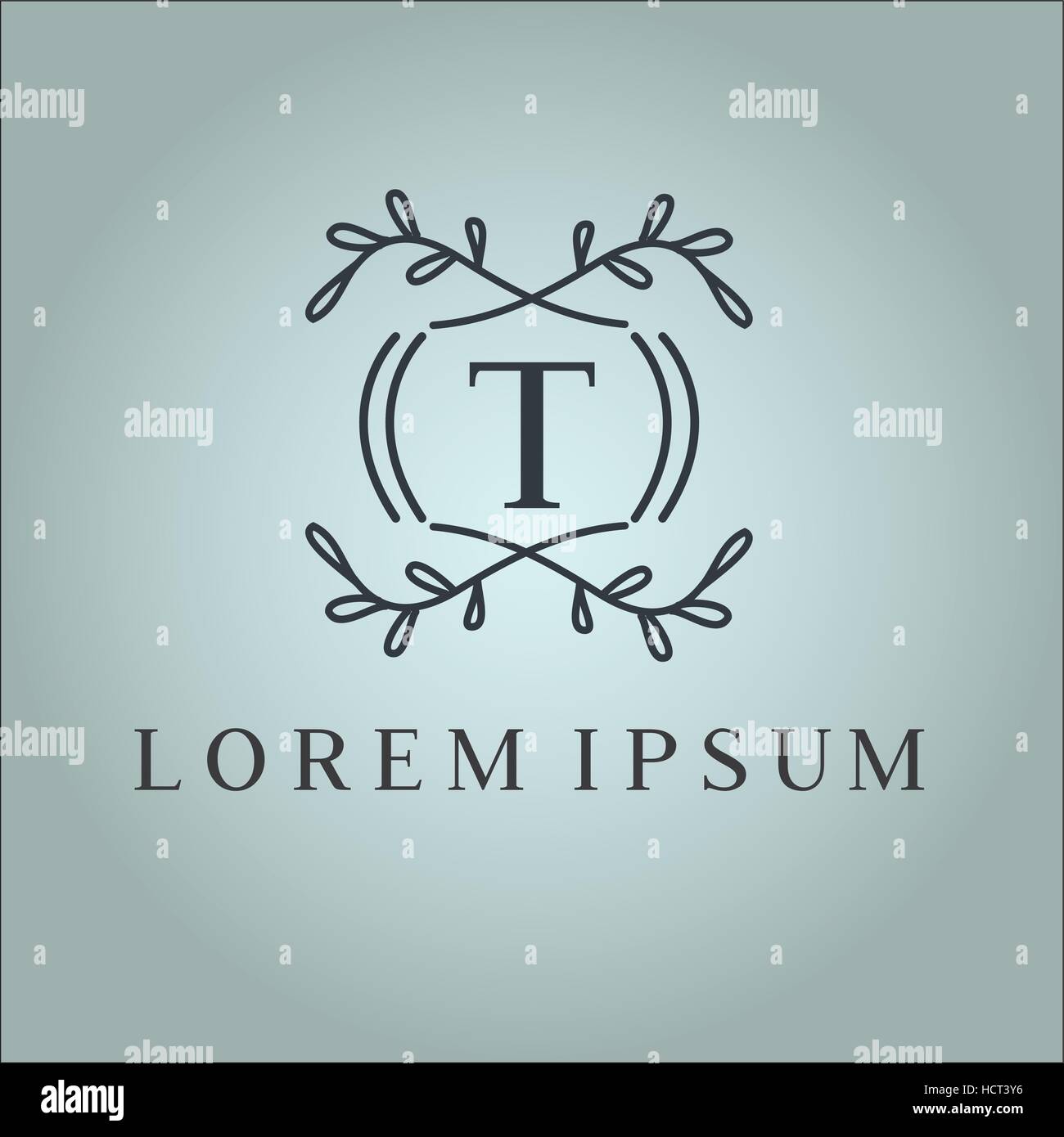 T letter vector logo design template. Luxury monogram for hotel ...