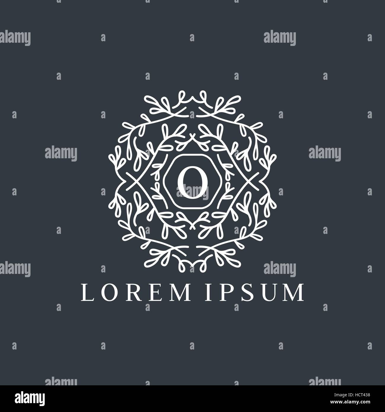 O letter vector logo design template. Luxury monogram for hotel ...