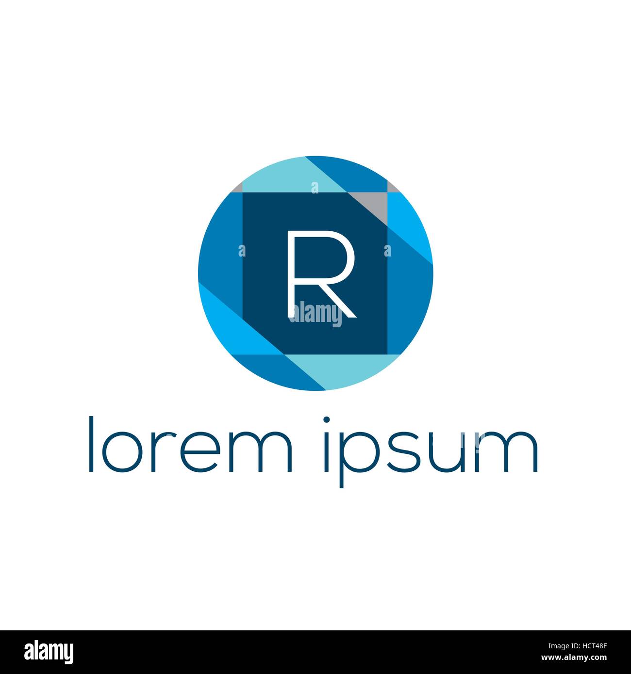 R letter business vector logo design. Initial letter brand identity ...