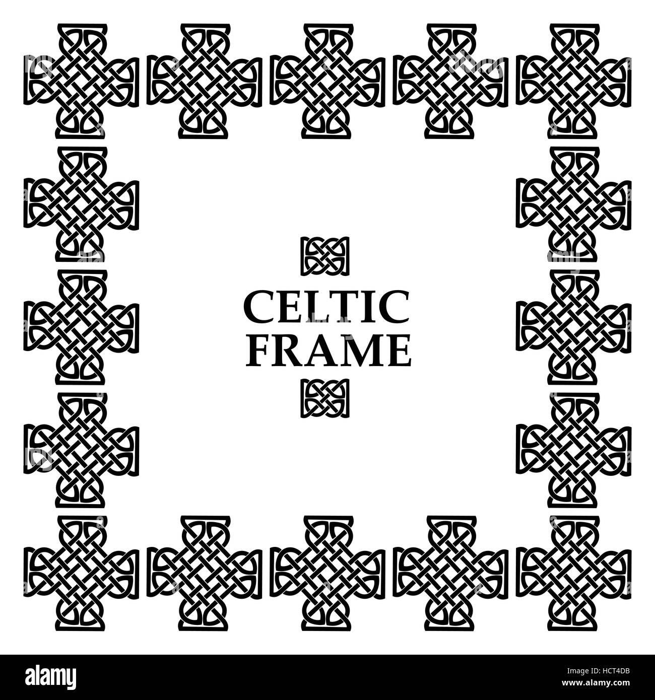 Celtic knot square frame Stock Vector Image & Art - Alamy