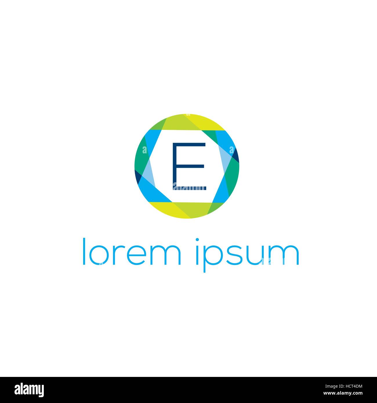 E letter business vector logo design. Initial letter brand identity ...