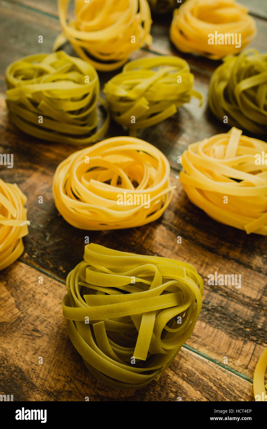 Different types of colored pasta with various shapes Stock Photo - Alamy