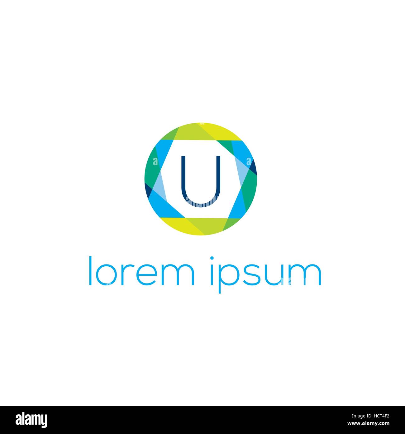 U letter business vector logo design. Initial letter brand identity ...