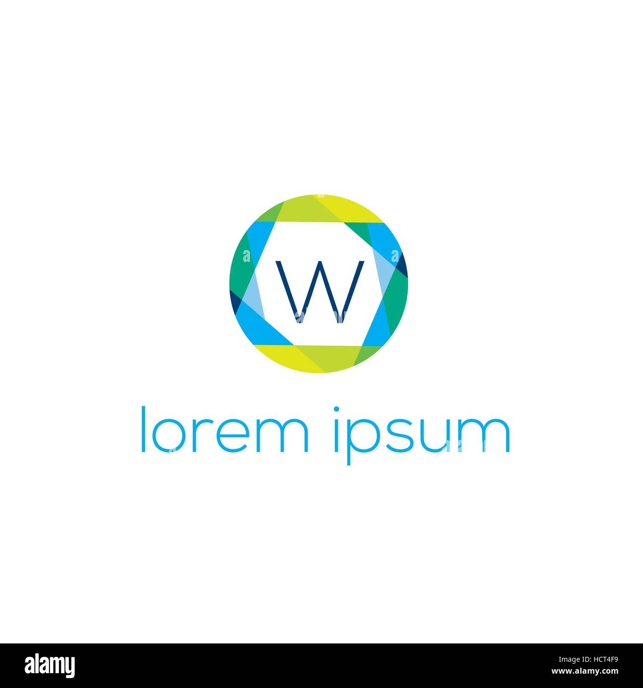 W letter business vector logo design. Initial letter brand identity ...