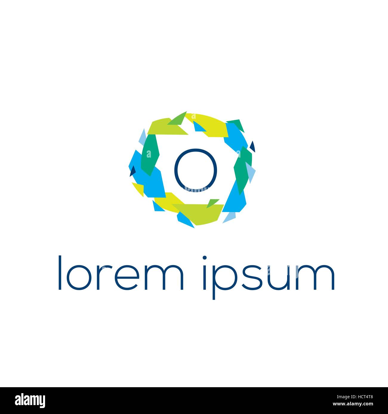 O letter business vector logo design. Initial letter brand identity ...