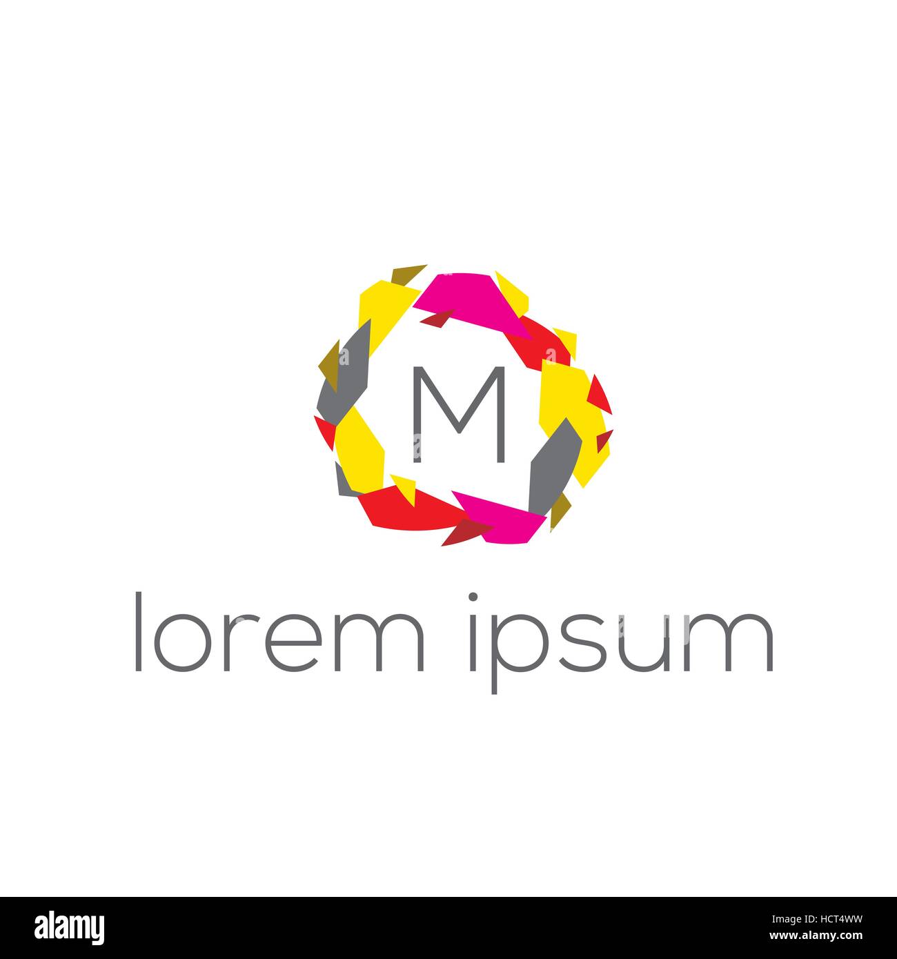 M letter business vector logo design. Initial letter brand identity ...