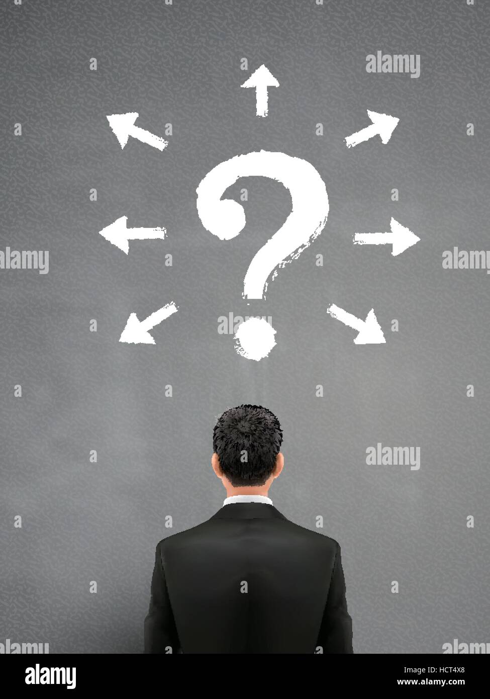 3d man question mark over Stock Vector Images - Alamy