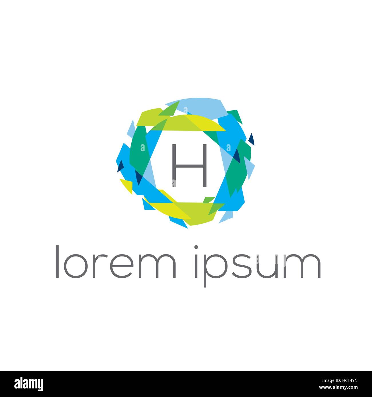 H letter business vector logo design. Initial letter brand identity ...