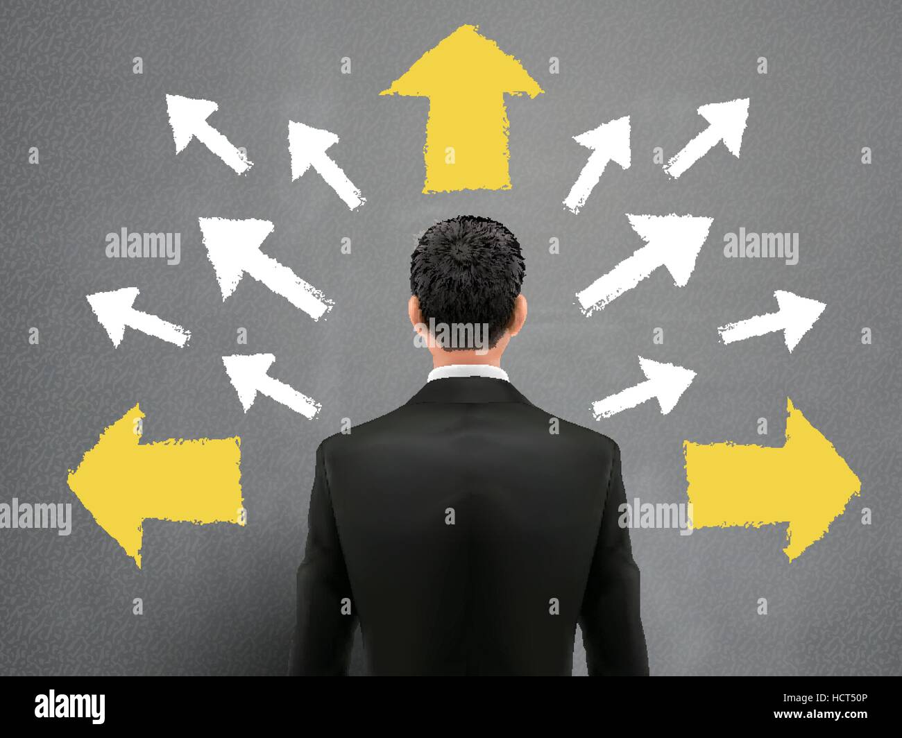 Looking over wall, back Stock Vector Images - Alamy